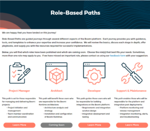 Boomi Support & Maintenance Role-Based Path