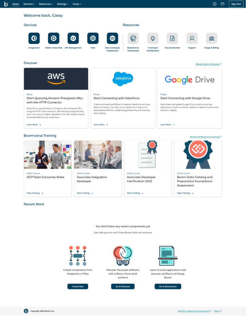 Introducing the All-New Boomi Platform Homepage